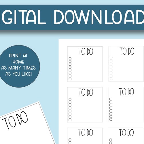 Planner Cards Printable Memo Cards Printable Sticky Notes - Etsy