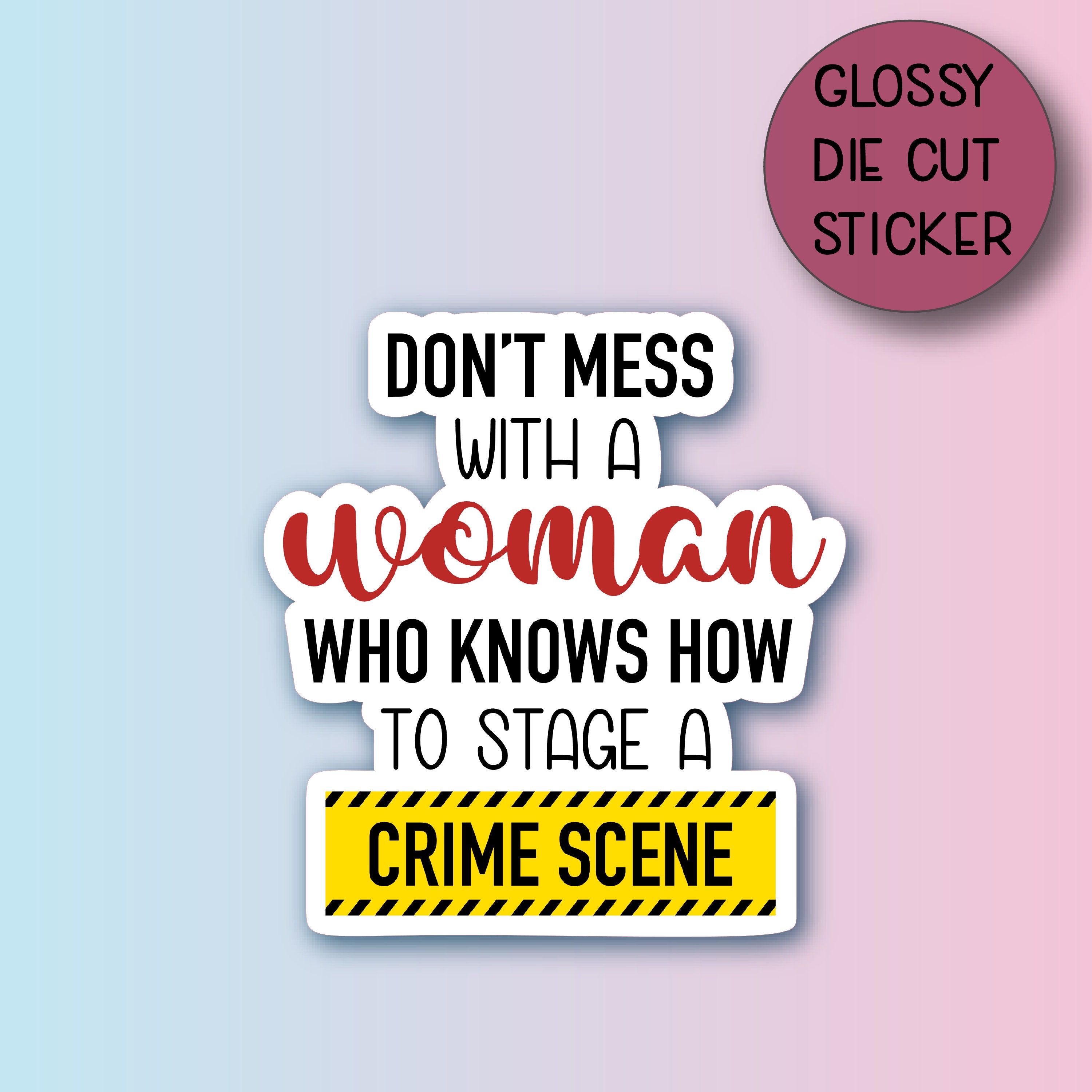 Die-Cut Sticker Crime Stickers| Planner Stickers Food & Serial Killers ...