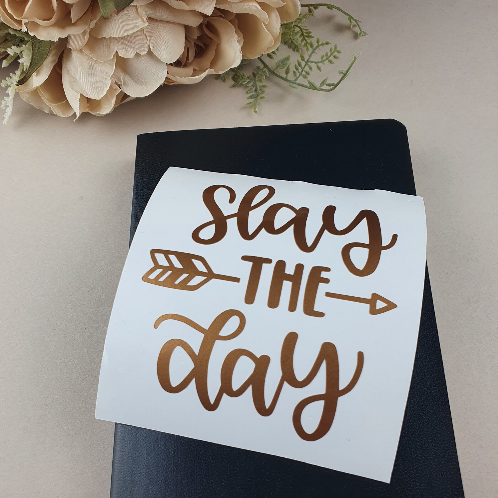 Slay the Day Quote Vinyl Decal Sticker Planner | Etsy