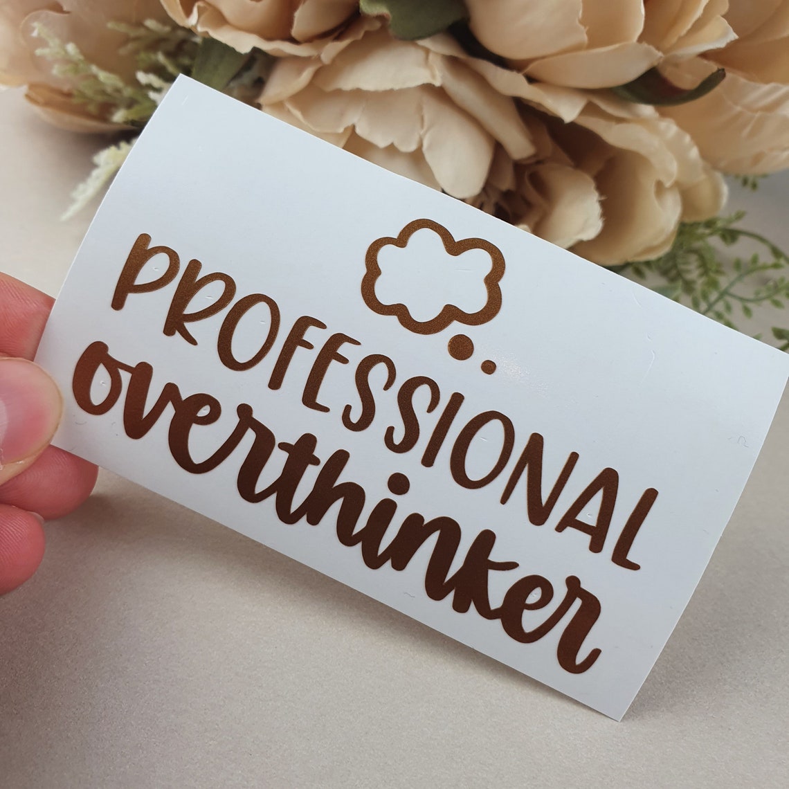 Professional Overthinker Quote Vinyl Decal Sticker - Etsy
