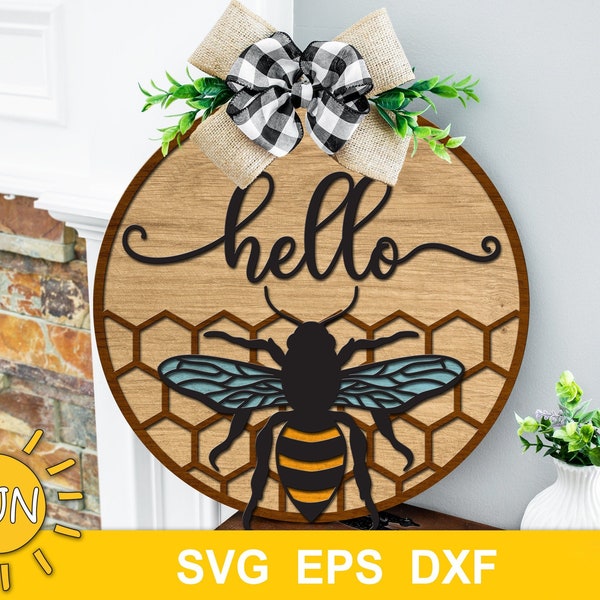 Bee Door Sign - Etsy