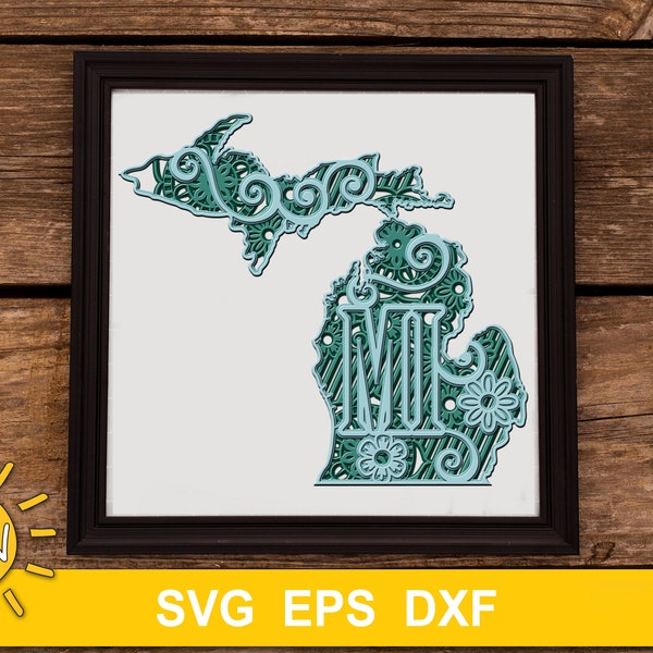 Michigan Svg - Etsy