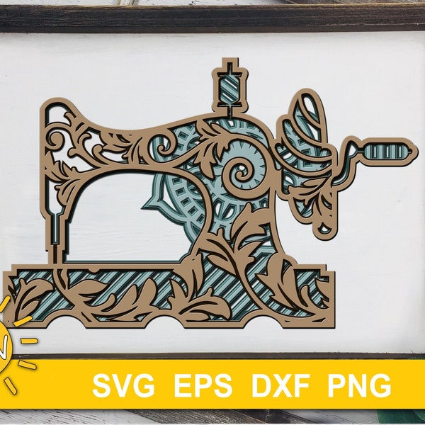 Templates PDF & SVG for Sewing Machine 3D Pop up Card NOT for Cricut ...