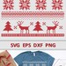Christmas SVG Nordic sweater patterns and elements SVG mini | Etsy