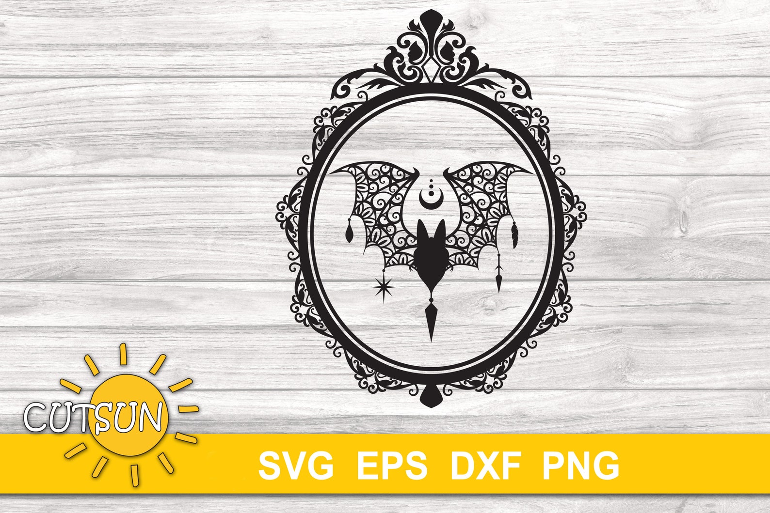 Bat SVG Ornate Bat SVG Halloween SVG | Etsy