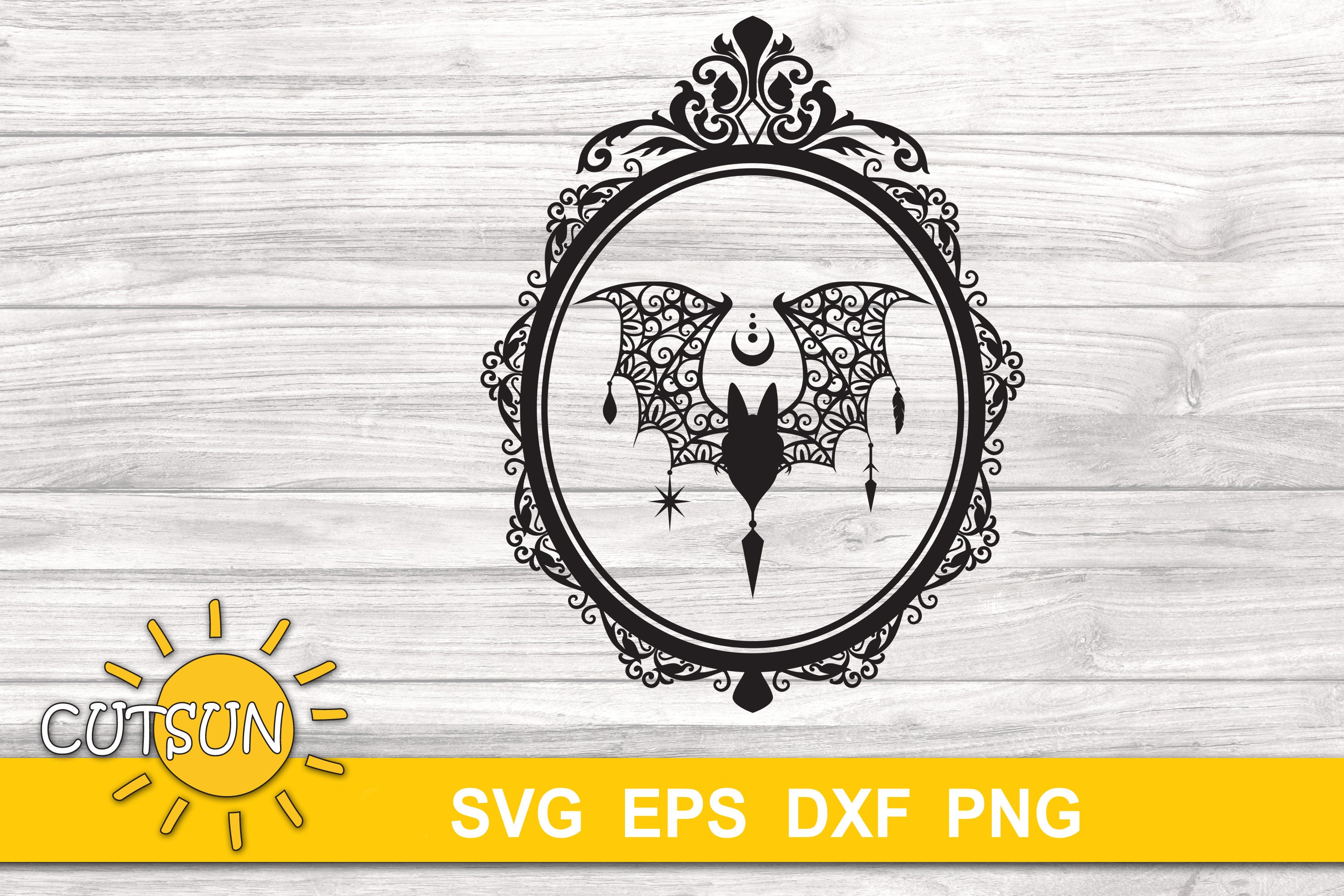 Bat SVG | Ornate Bat SVG | Halloween SVG - Etsy