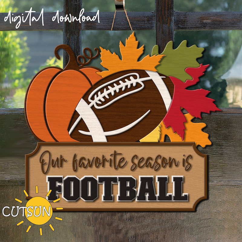 Football Door Sign - Etsy