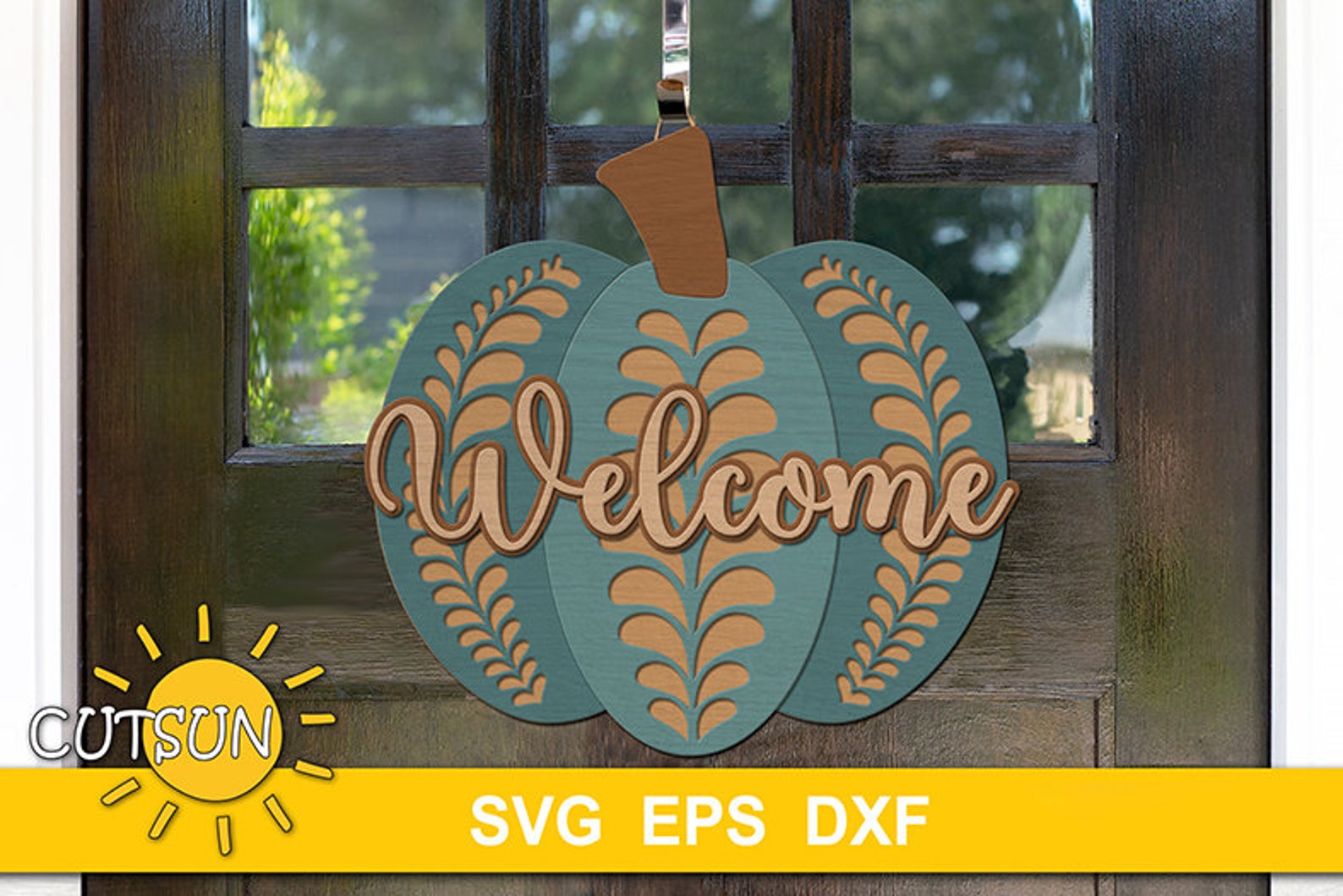 Fall Door Hanger SVG Bundle | Fall Welcome Sign SVG Bundle | Autumn ...