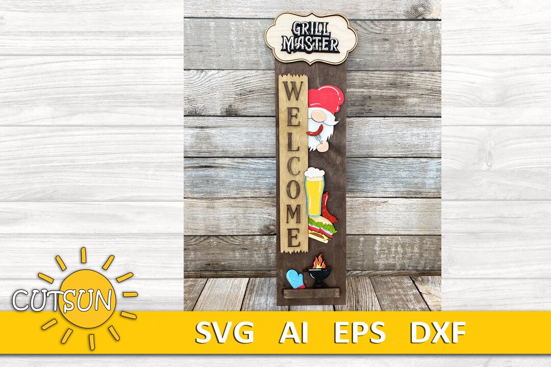 Grill Master Porch Sign Add-on With a Free Interchangeable Porch Leaner ...