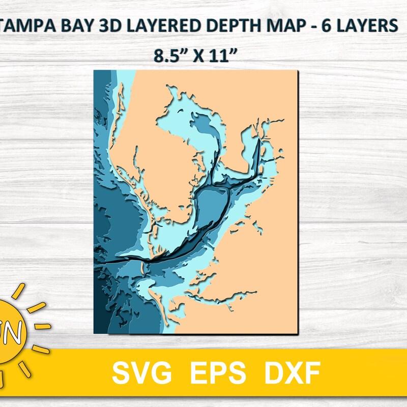 Layered Maps - Etsy