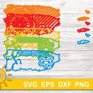 Layered 3D Mandala Puerto Rico SVG | 5-layer Laser Cut File | Glowforge ...