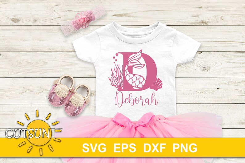 Mermaid Letters A-Z SVG Mermaid Alphabet SVG Monogram SVG - Etsy