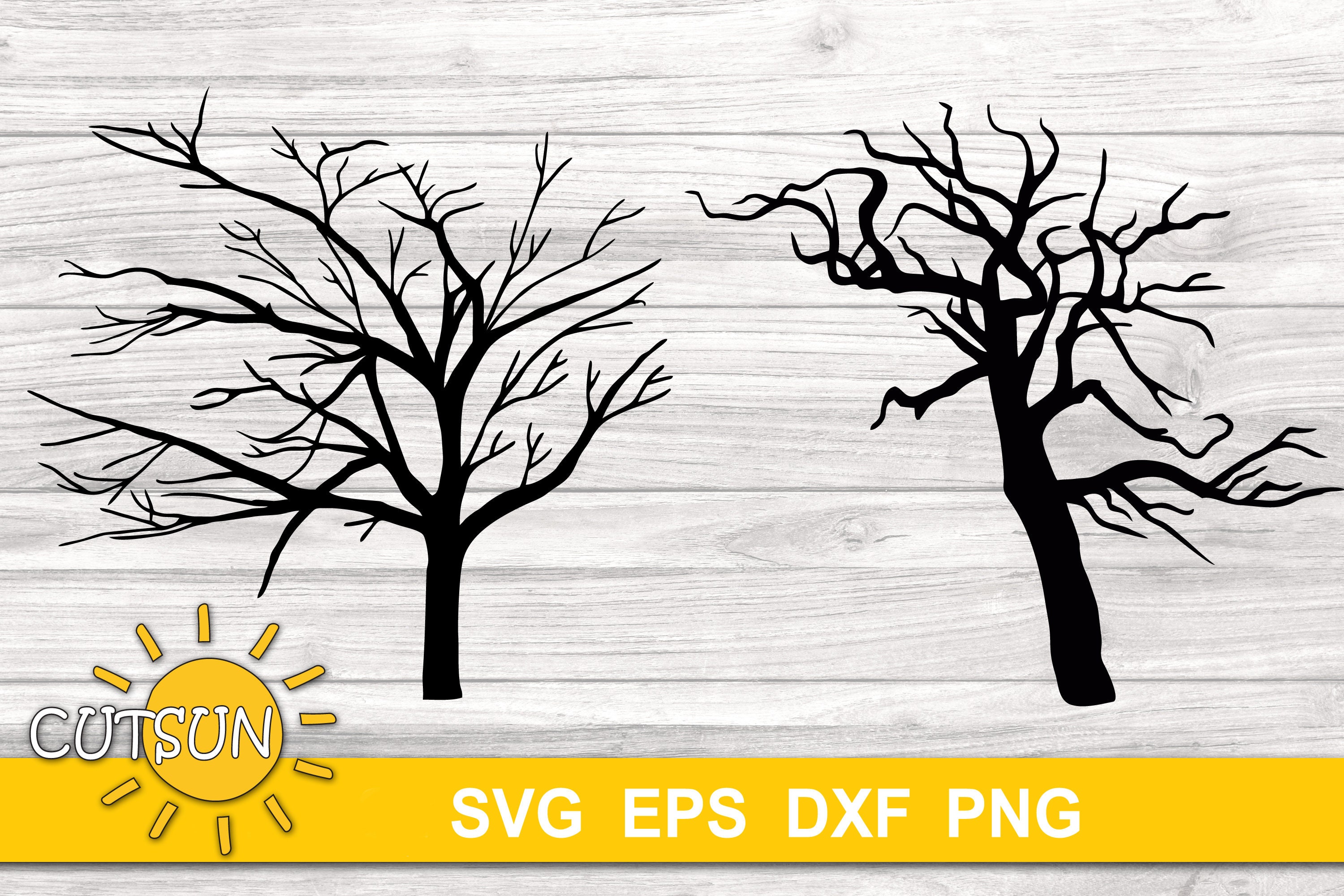 Spooky Trees SVG Bundle of 10 Cut Files Halloween SVG | Etsy