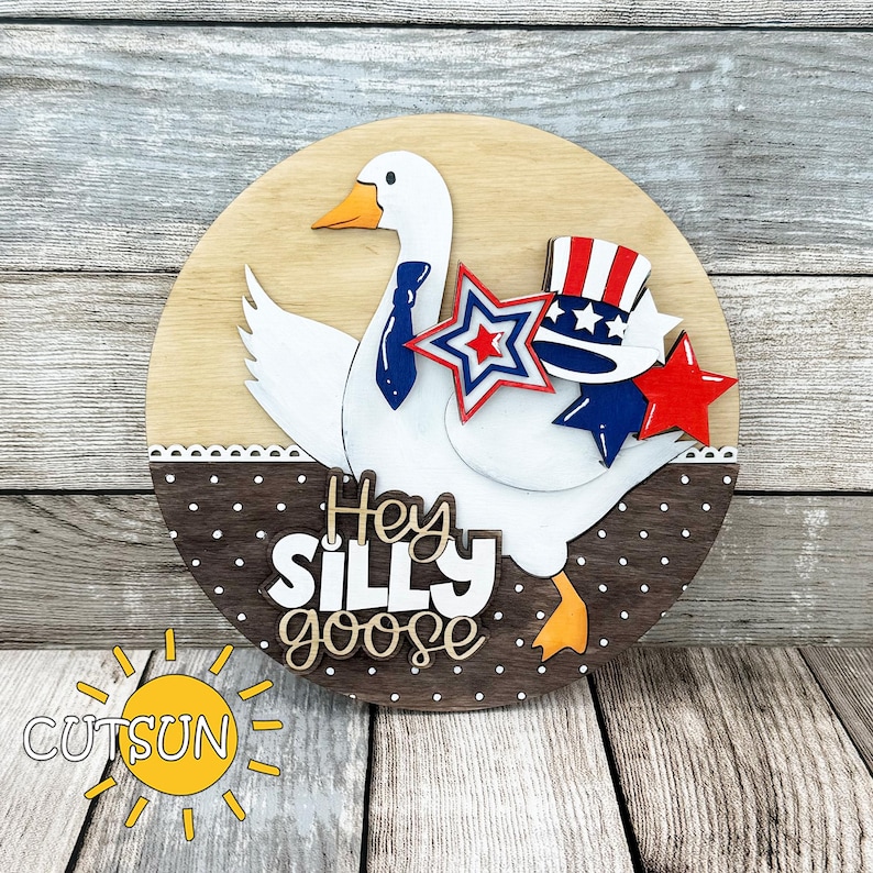 Goose Interchangeable Door Hanger SVG Bundle | 14 Seasonal Add-ons ...