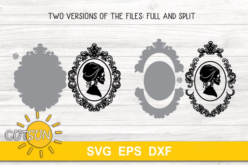 Skulls SVG | Gothic Victorian Halloween Decor | Laser Cut File - Etsy