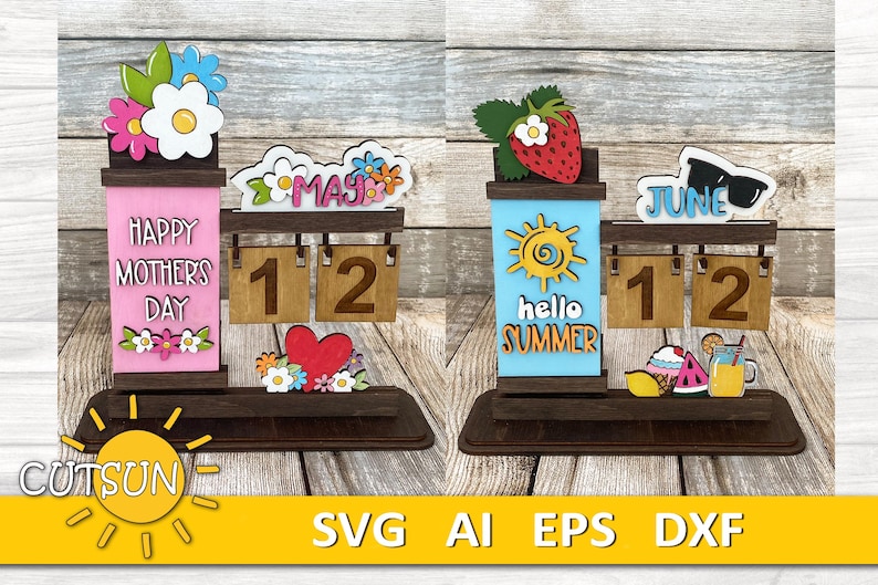 Interchangeable Calendar SVG Bundle | Eternal Calendar Starter Pack ...