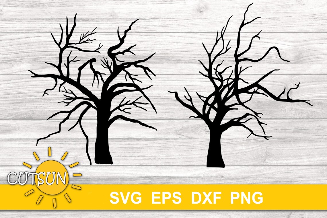 Spooky Trees SVG Bundle of 10 Cut Files Halloween SVG | Etsy