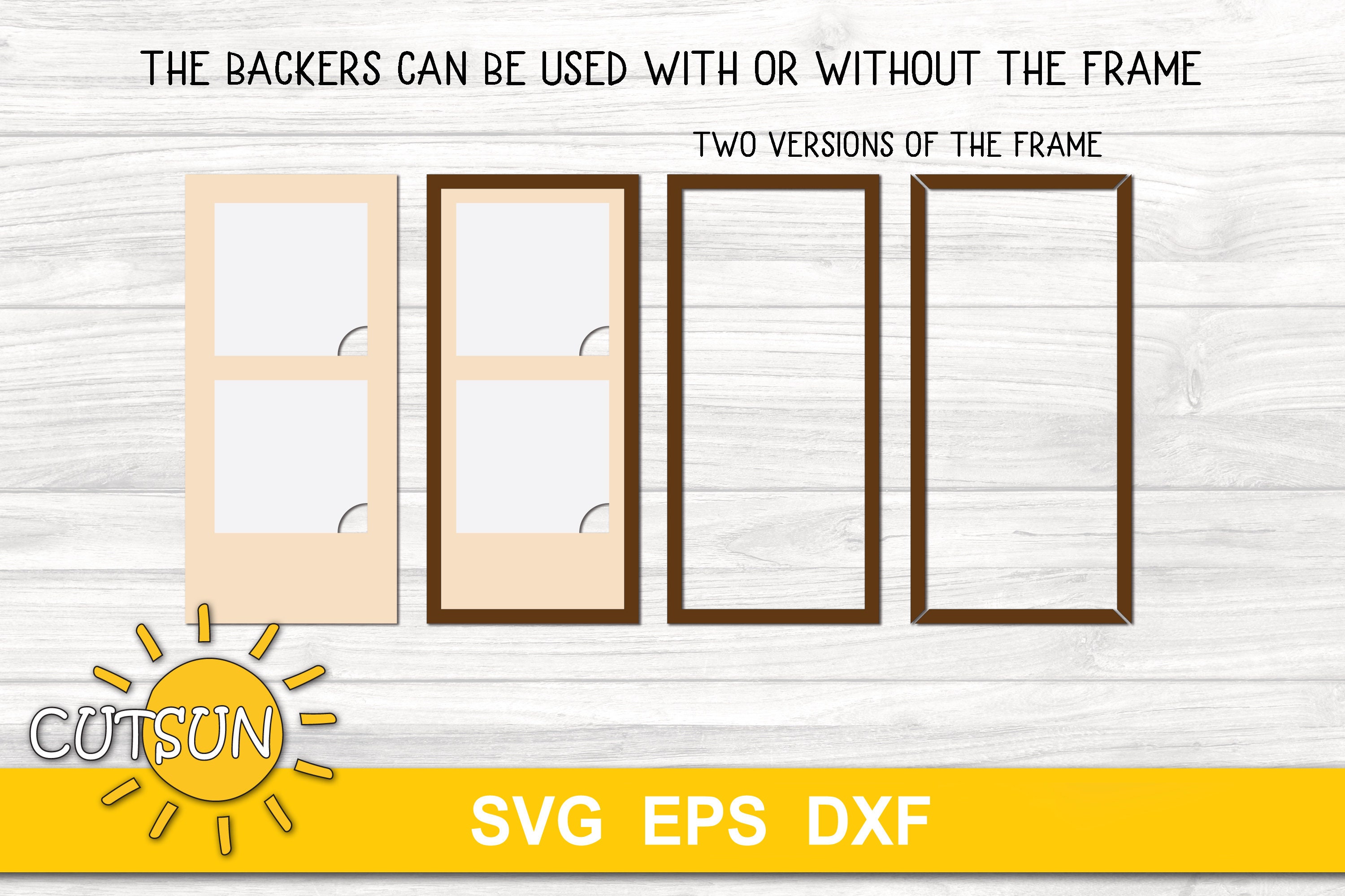 Leaning Sign Backers SVG Bundle | Interchangeable Base for Leaning ...