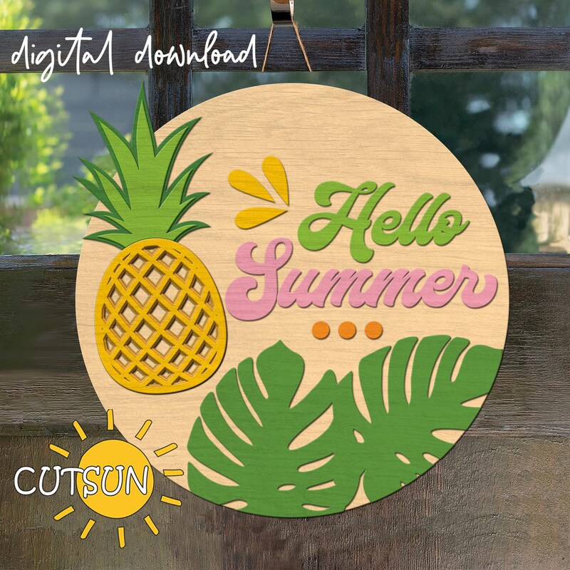 Pineapple Door Decor - Etsy