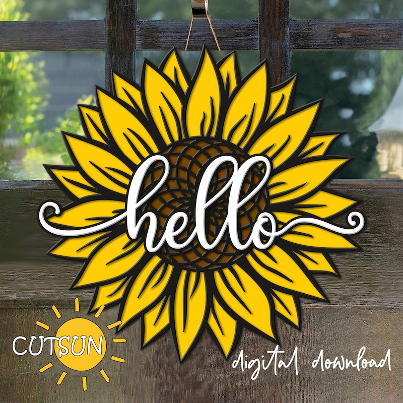 Sunflower Sign - Etsy