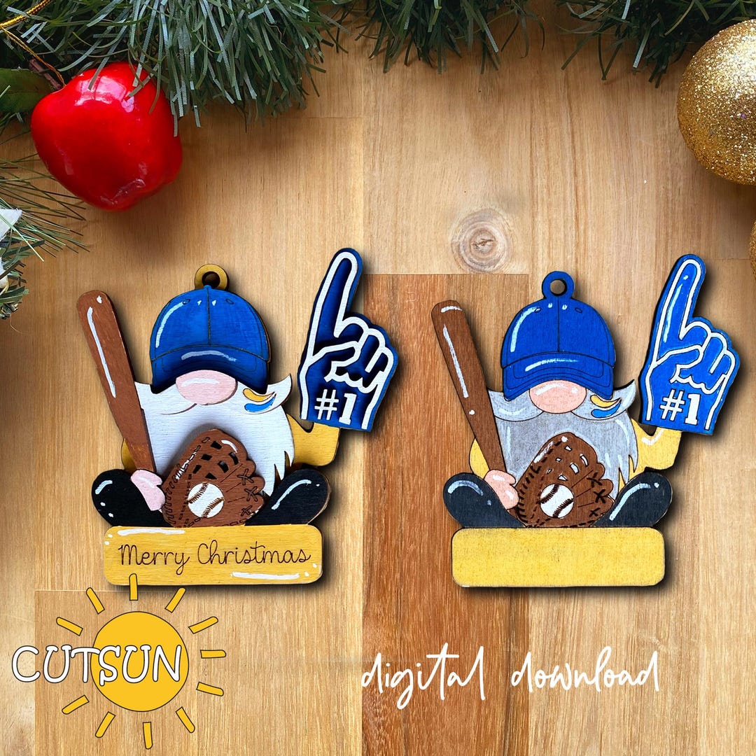 Baseball Gnome SVG | Baseball Ornament SVG | Baseball Charm SVG ...