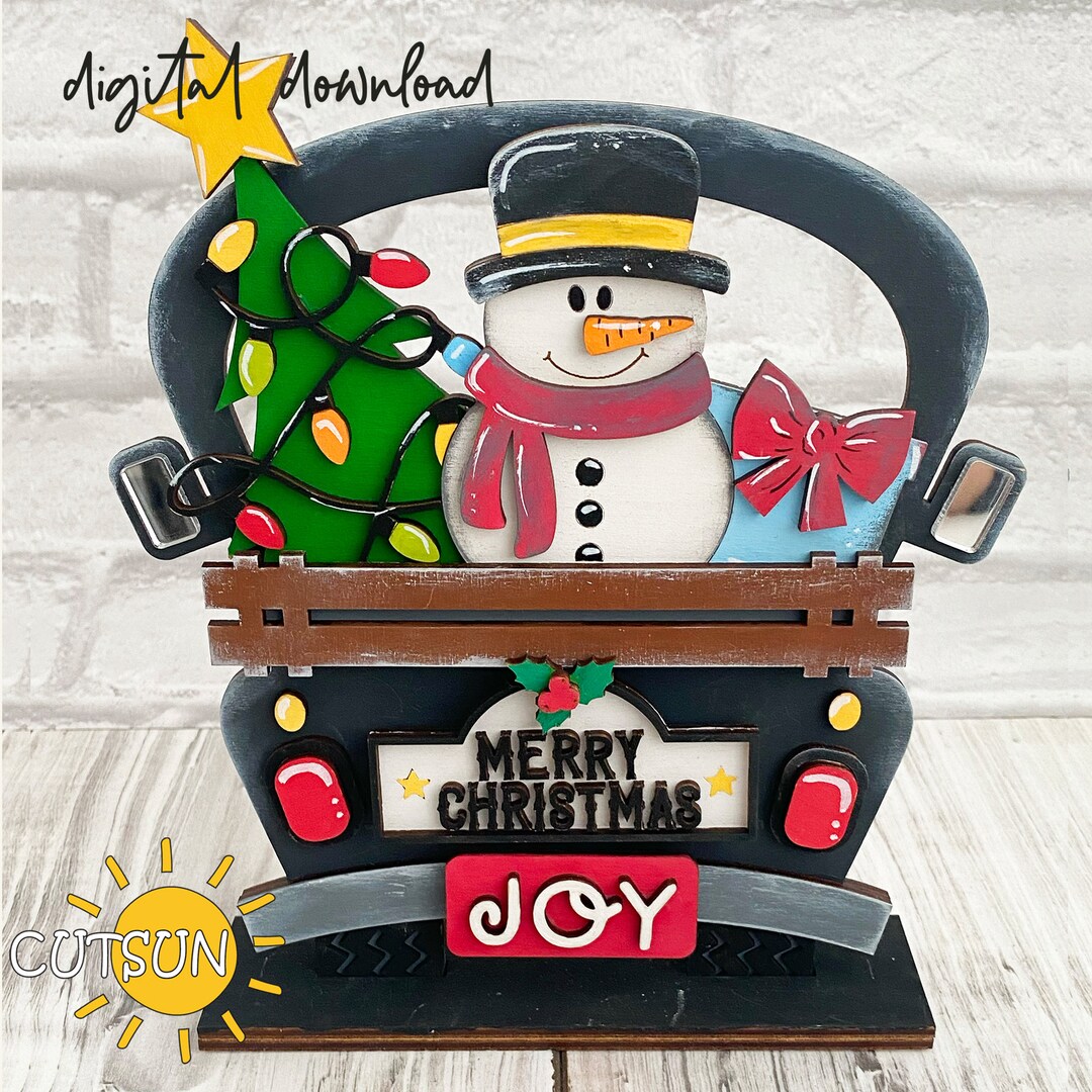 Christmas Add-on SVG for Interchangeable Farmhouse Truck | Merry ...