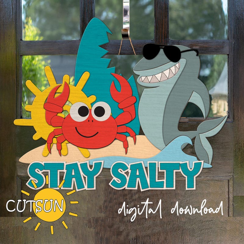 Crabs on Surfboard - Etsy