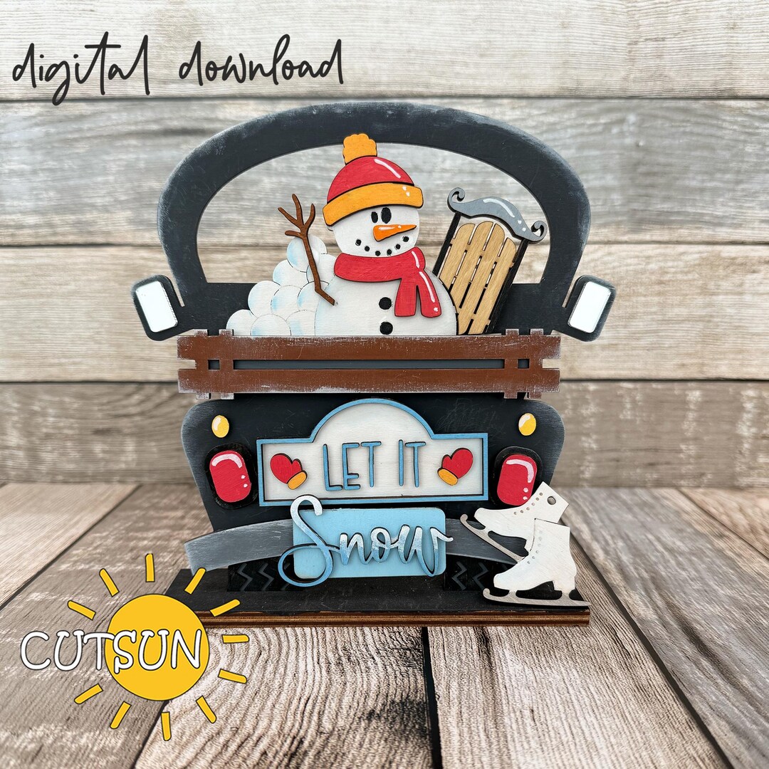 Winter Add-on SVG for Interchangeable Farmhouse Truck or Garden ...