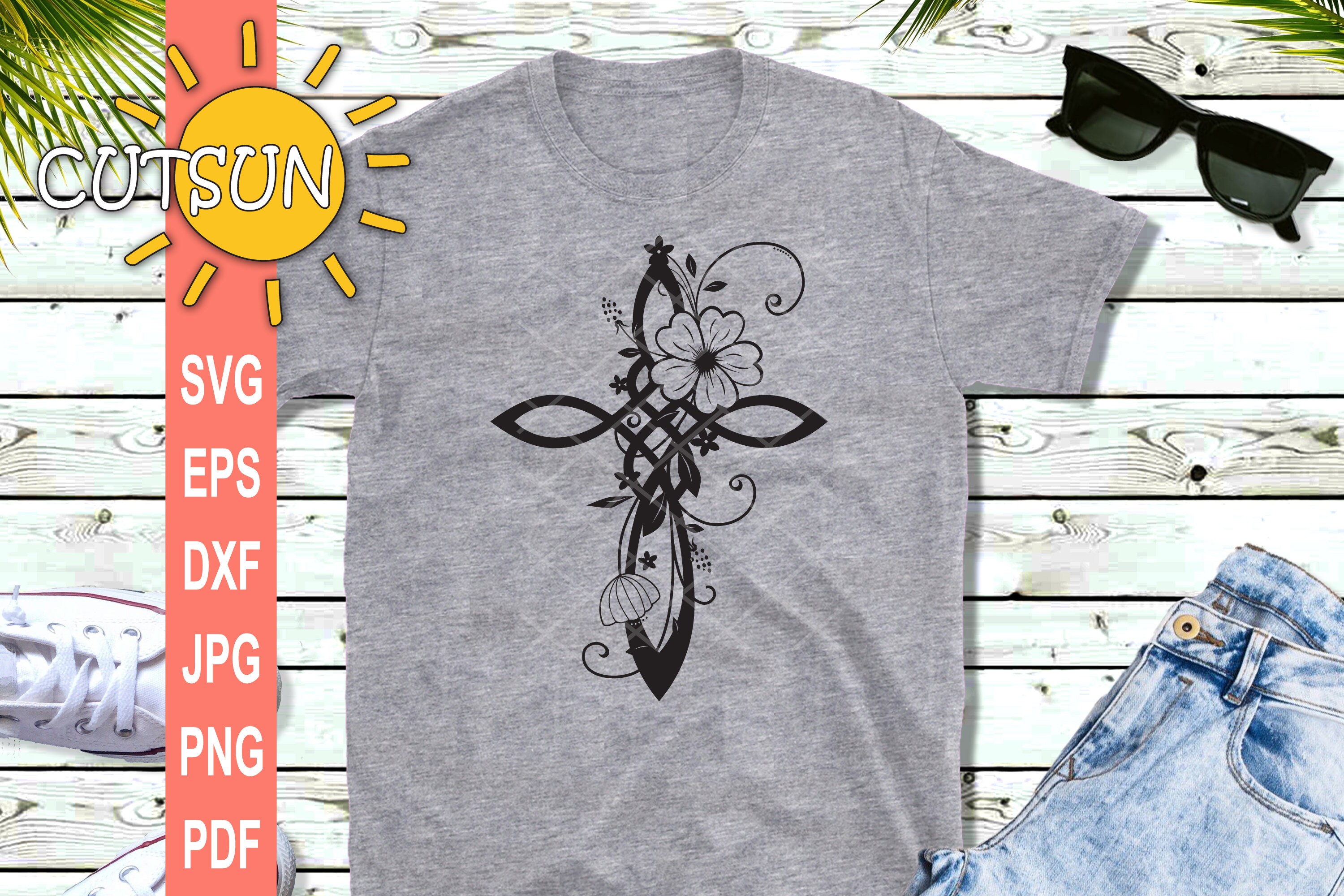 Cruz SVG / Cruz Floral SVG | Etsy