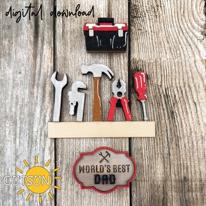 Father’s Day Apron Add-on SVG | World’s Best Dad Interchangeable Shelf ...