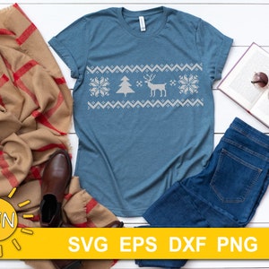 Christmas SVG | Nordic Sweater Patterns and Elements SVG Bundle - Etsy