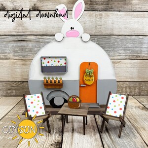 Happy Easter SVG Add-on for Interchangeable Camper | Easter Bunny Shelf ...