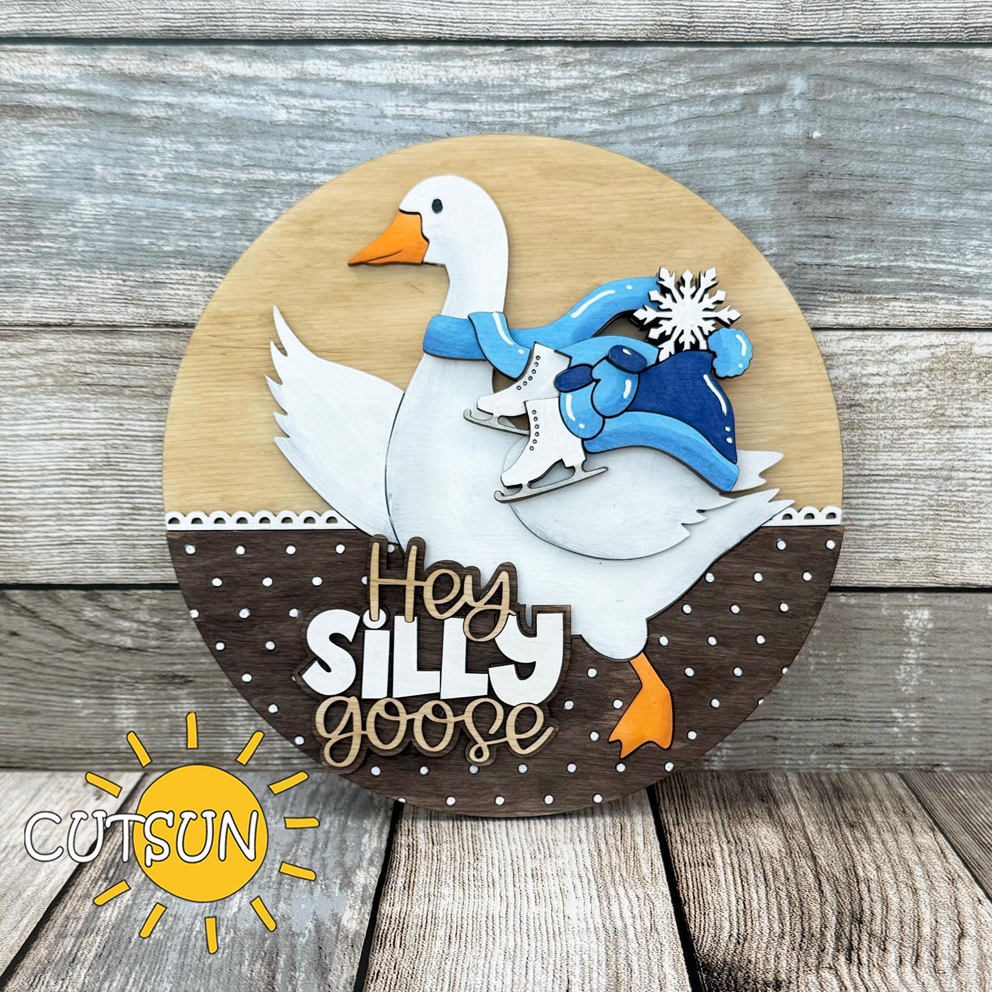 Goose Interchangeable Door Hanger SVG Bundle | 14 Seasonal Add-ons ...