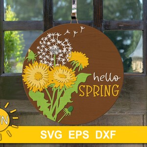 Spring Door Hangers SVG Bundle Spring Welcome Signs SVG Bundle Laser ...