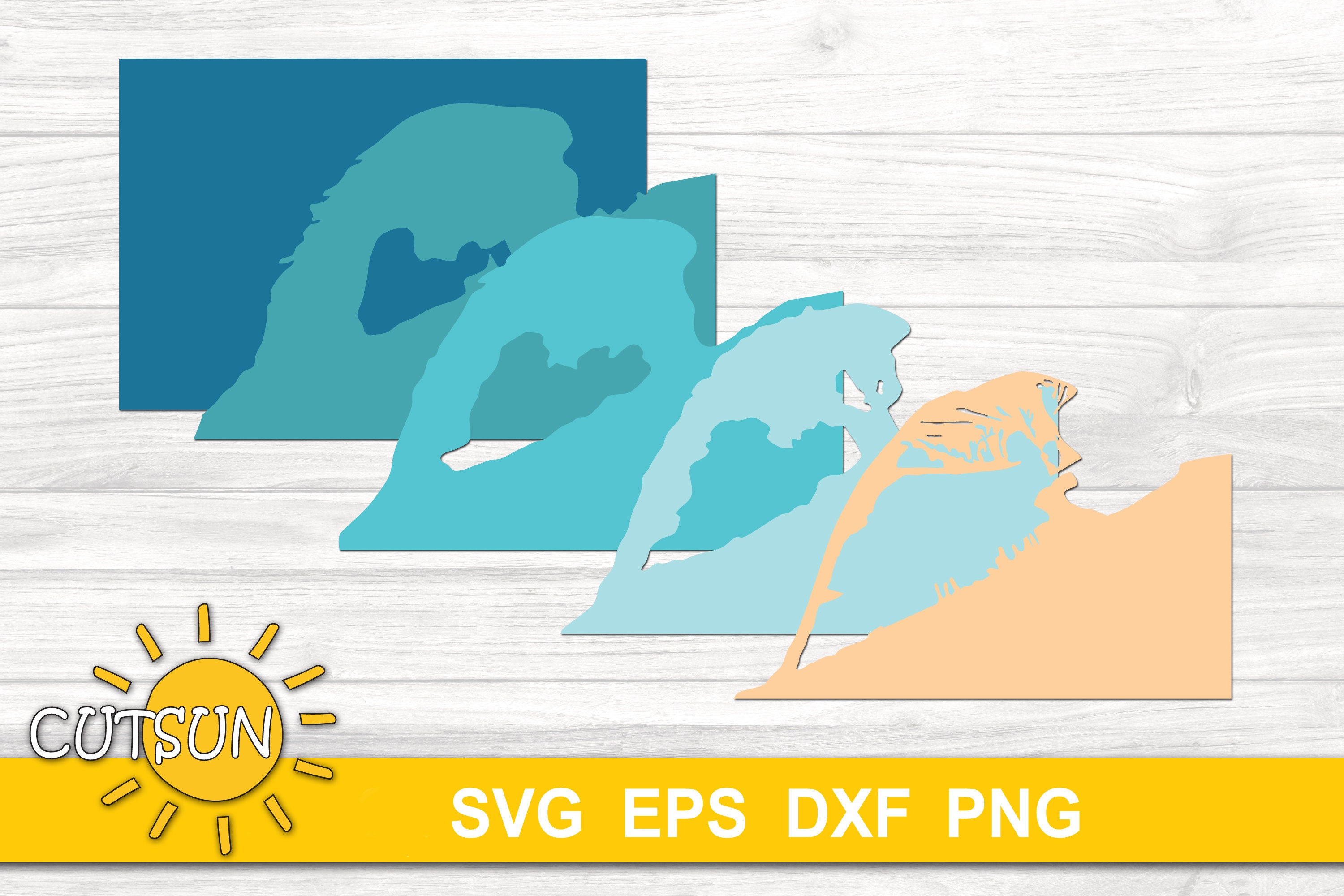 Presque Isle Bay Map SVG EPS DXF 5 Layers Cricut - Etsy