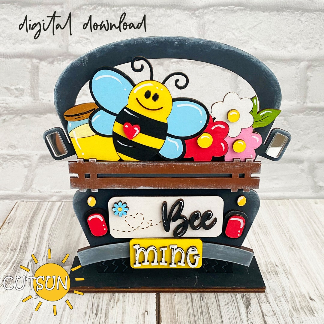Bee Mine Svg Add-on for Interchangeable Farmhouse Truck / Garden ...