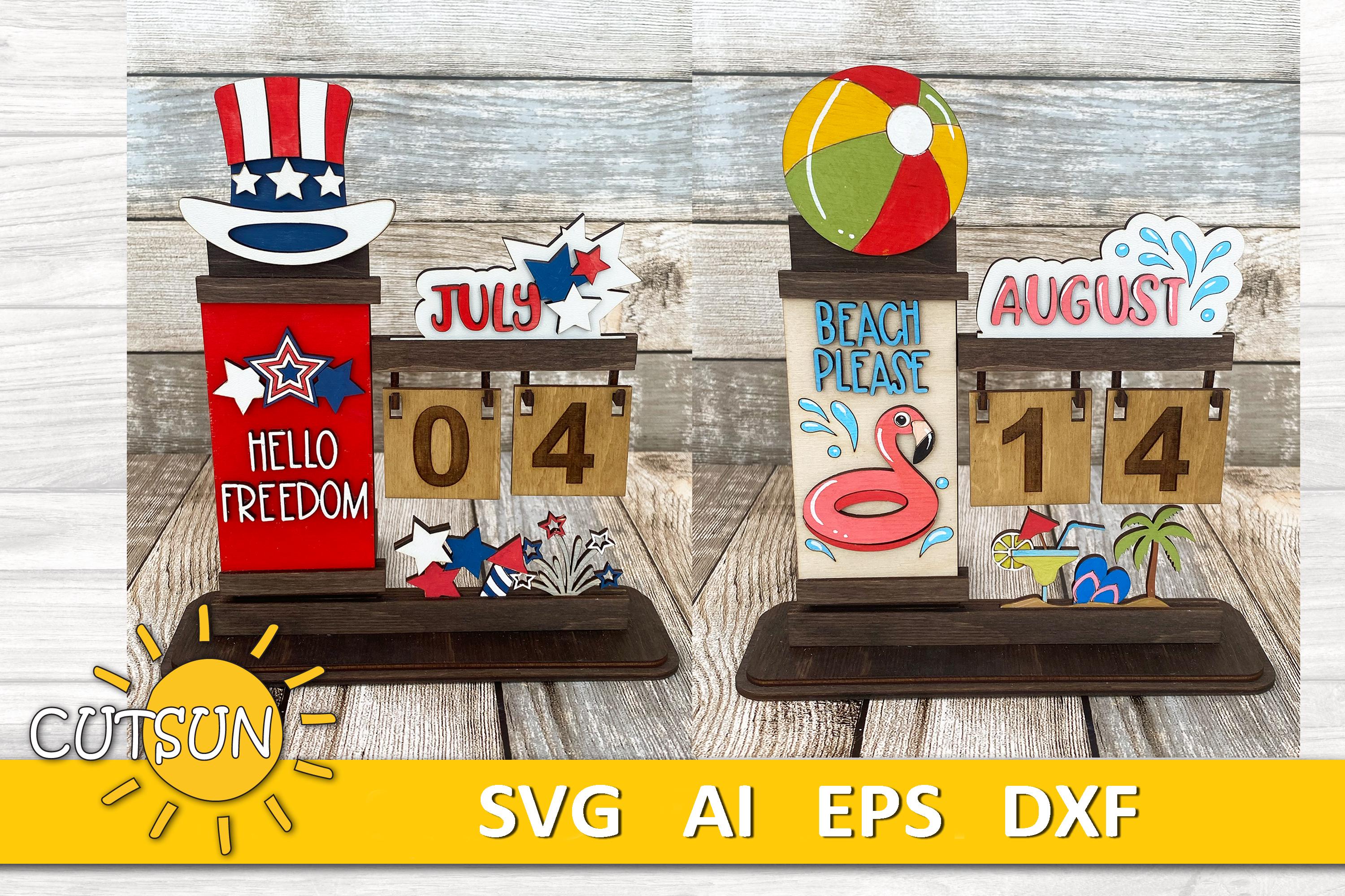 Interchangeable Calendar SVG Bundle | Eternal Calendar Starter Pack ...