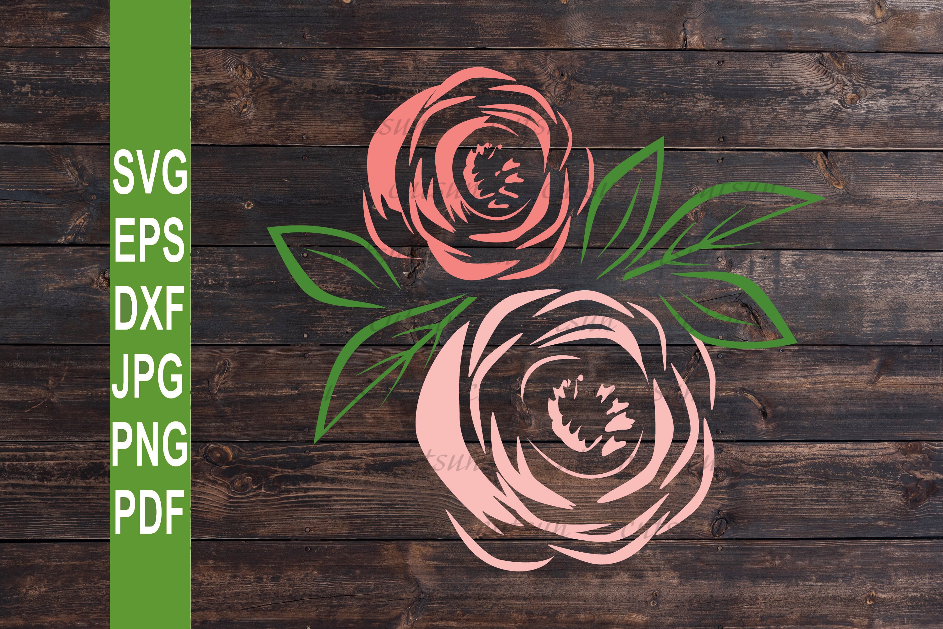 Rose SVG Roses Svg Flower SVG Floral SVG Svg Files for | Etsy