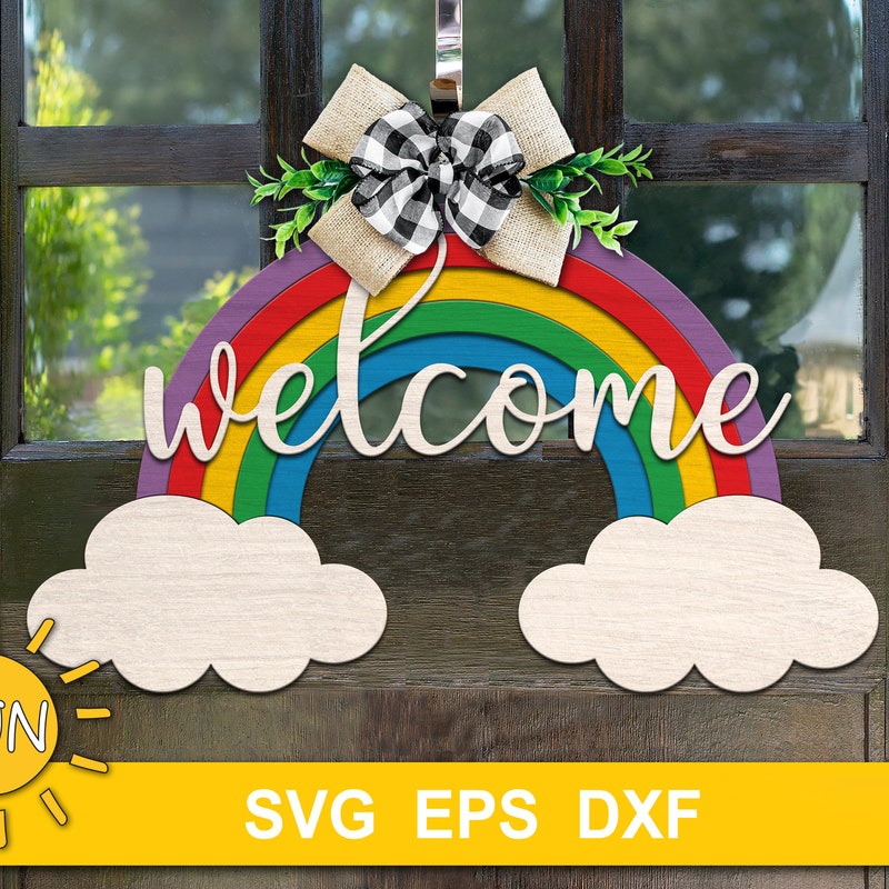 Rainbow Welcome - Etsy