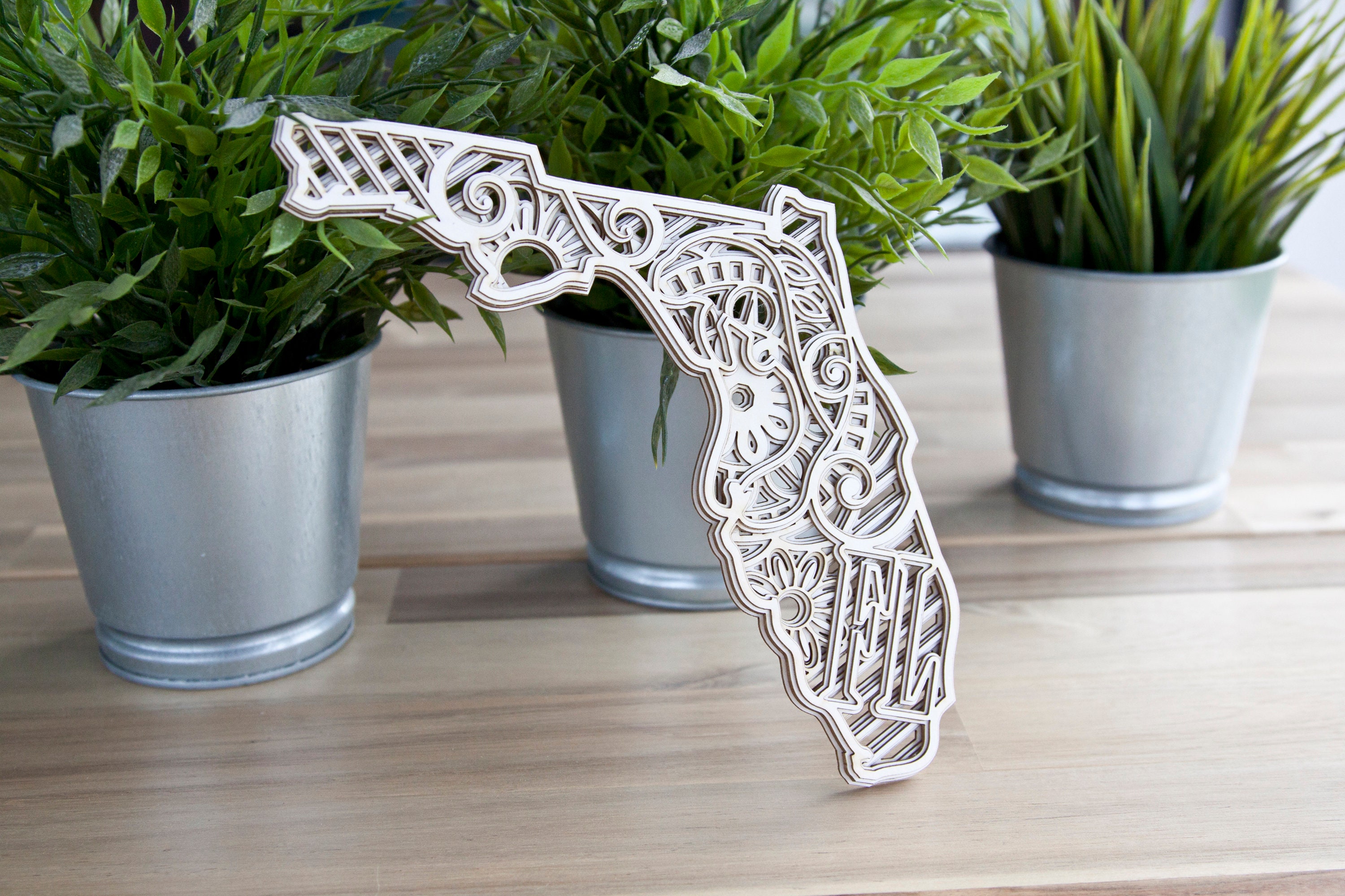 Layered 3D Mandala Florida State SVG 5 Layers 3D Layered DXF - Etsy