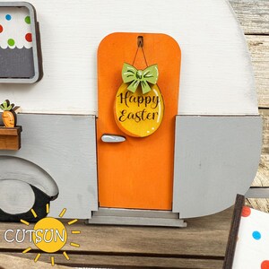Happy Easter SVG Add-on for Interchangeable Camper | Easter Bunny Shelf ...