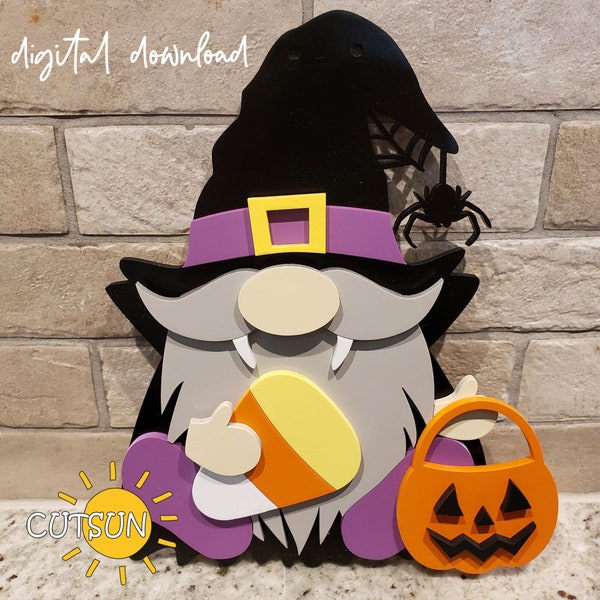 Halloween Gnome Svg - Etsy