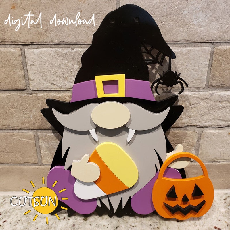 Halloween Gnome Svg - Etsy