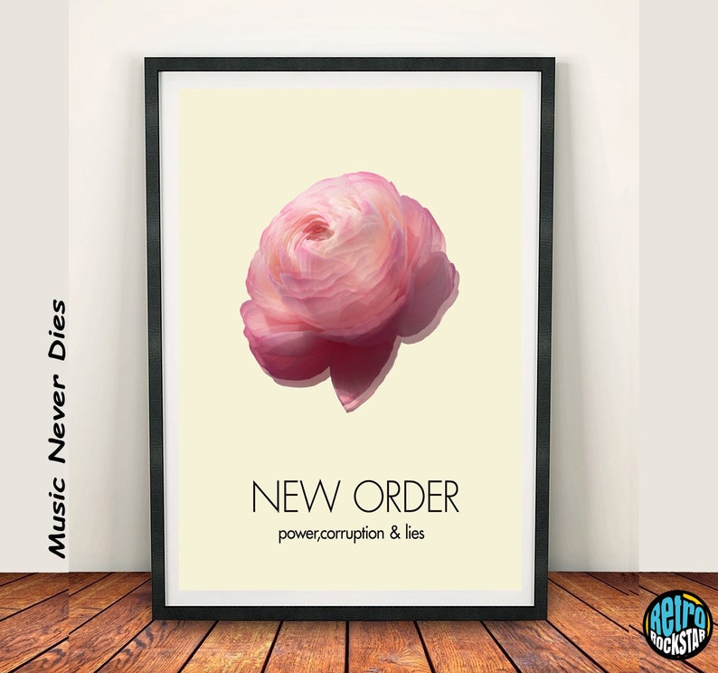 New Order 'power Corruption and Lies' Print | Etsy