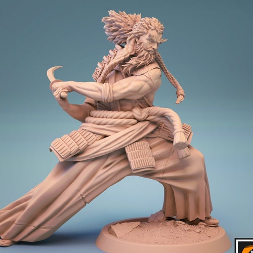 Oni Samurai Miniature for Dungeons and Dragons Dnd Miniature - Etsy