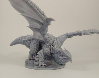 Iron Dragon Miniature for Dungeons and Dragons - Etsy