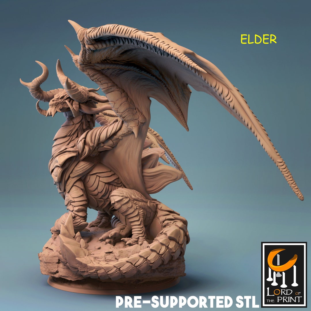 Cloud Dragon Miniature - Rescale Miniatures - Dnd Miniatures - Role ...
