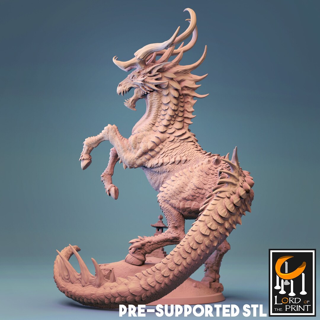 Kirin Miniature - Rescale Miniatures - Dnd Miniatures - Role Playing ...