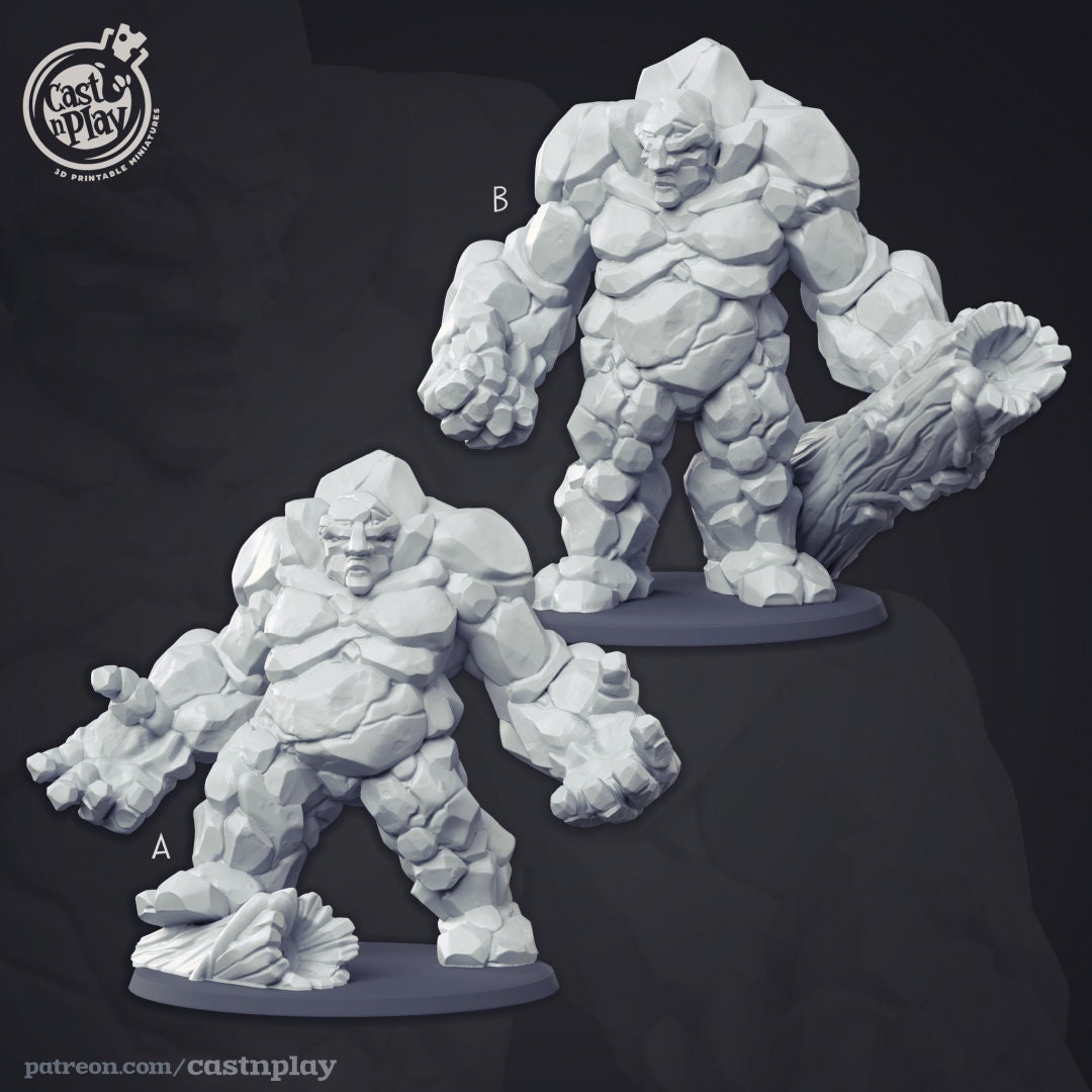 Stone Giant Miniatures - Castnplay - Dnd Miniatures - Role Playing Game ...