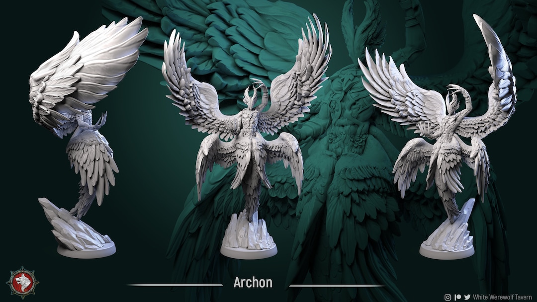 Celestial Archon Miniature - Dnd Miniatures - Role Playing Game ...